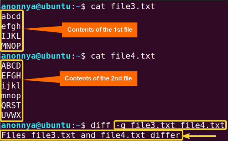 The “diff” Command in Linux [11 Practical Examples] - LinuxSimply