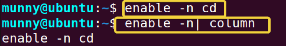 The “enable” Command in Linux [6 Practical Examples]