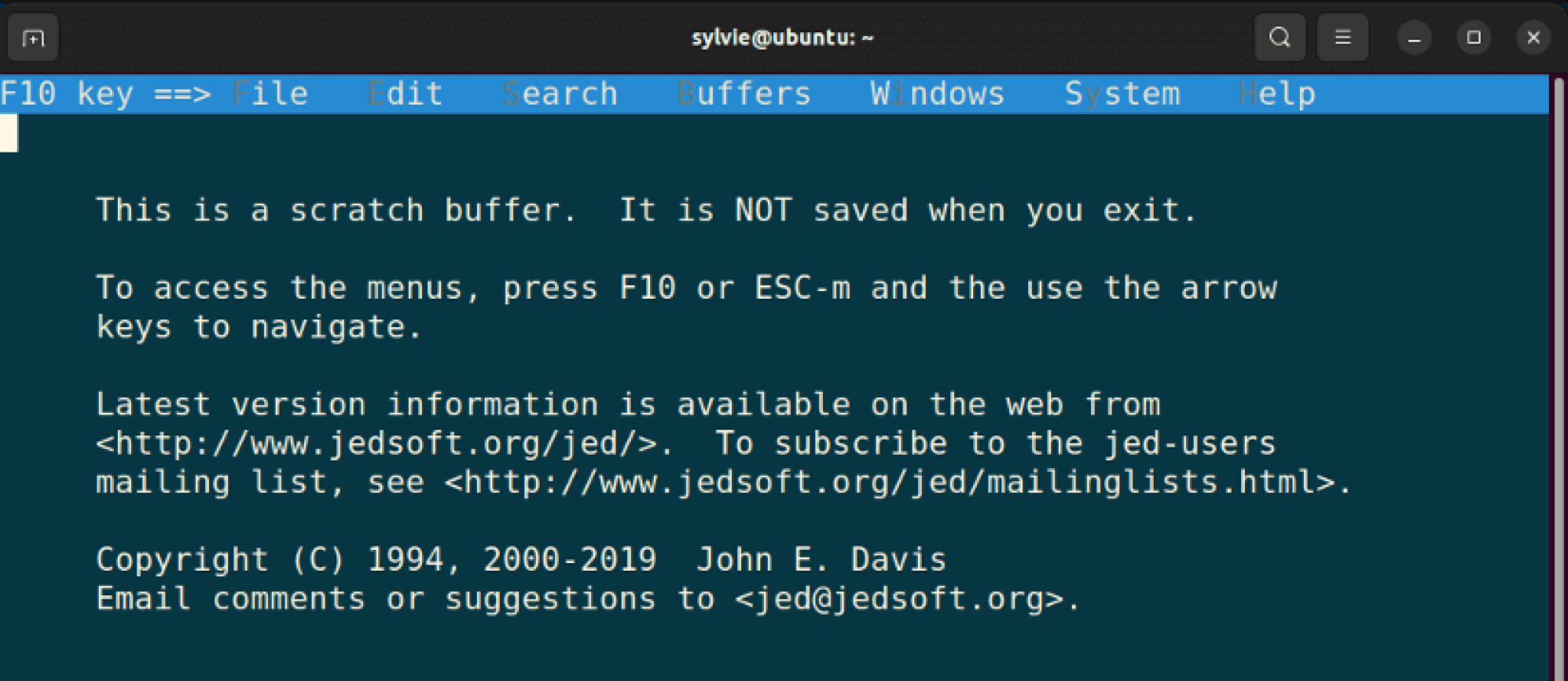 The “jed” Command in Linux [8 Practical Examples]