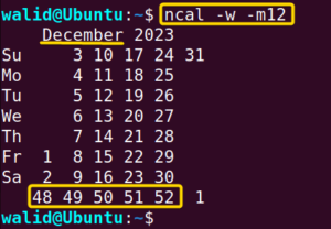 The “ncal” Command in Linux [8 Practical Examples]