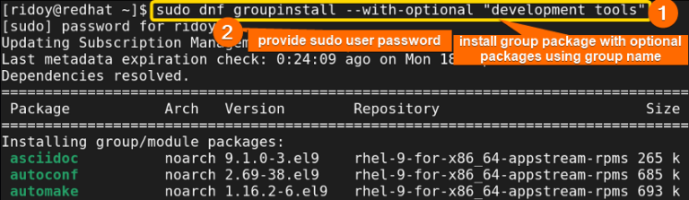 2 Ways to Install Group Packages Using DNF [With Cases] - LinuxSimply